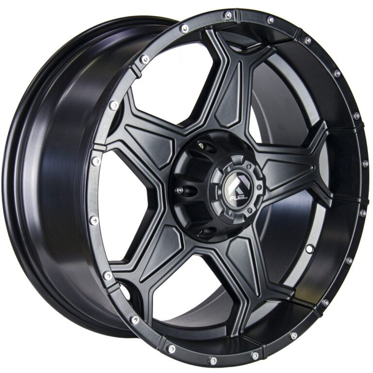 Llantas Aro 15X8 6X139.7 Et0 Fuel Matte Black 8867 (Set 4 Llantas ...