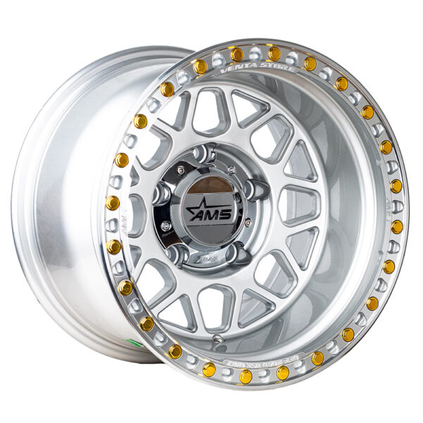 Llantas Aro 15X10 5X139.7 Et-44 Ams Silver Machine Lip Qc1668 (Set De 4 ...